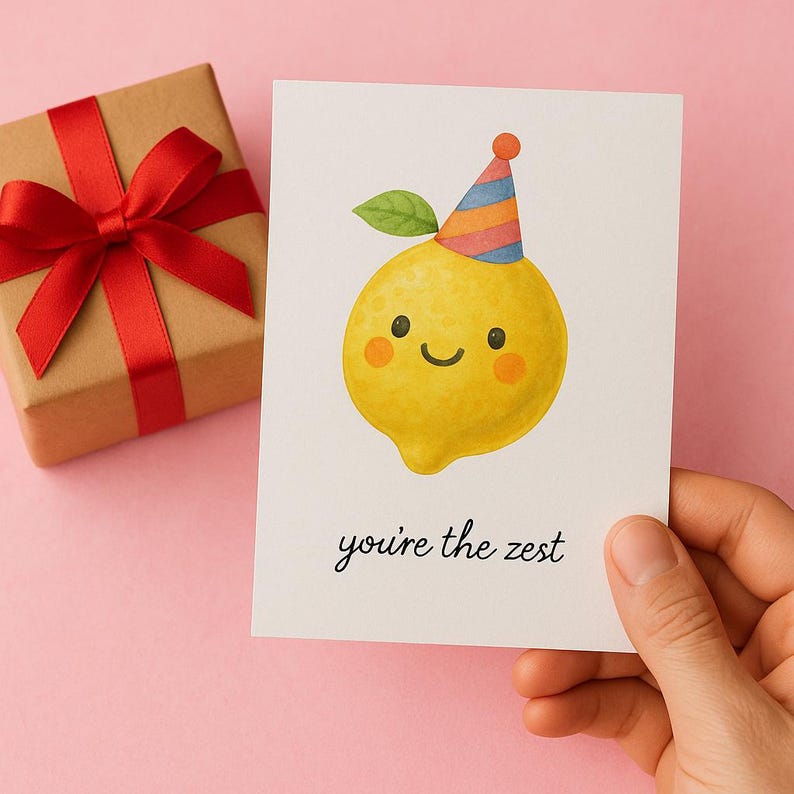 Funny Birthday Card Printable Cute Pun Digital Card Instant Download ...