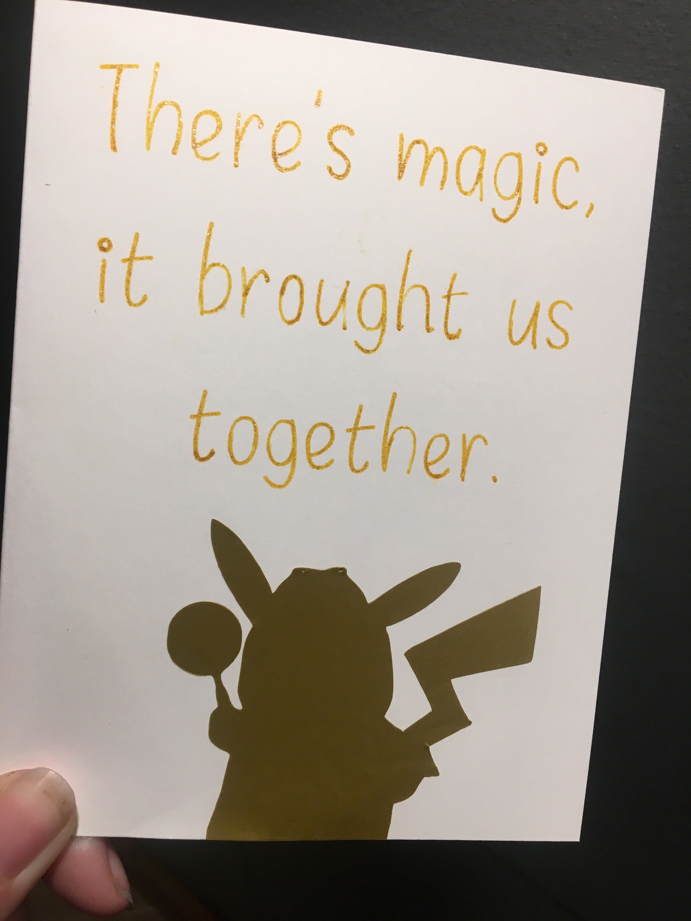There's Magic Detective Pikachu Blank Card - Etsy.de