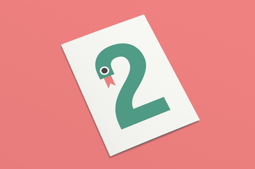 2nd Birthday Card for Boys and Girls Age 2 Birthday Card 2 Year Old ...