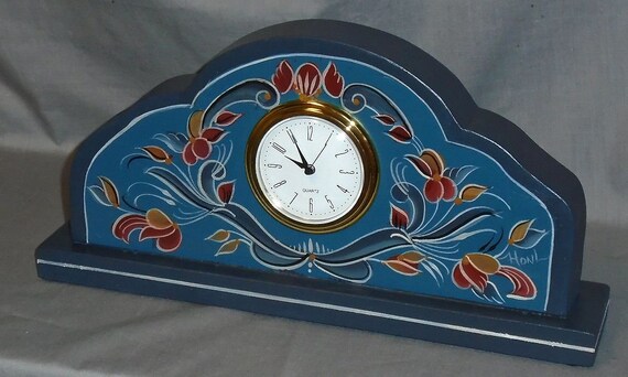 Norwegian Rosemaling Decorative Clock - Etsy