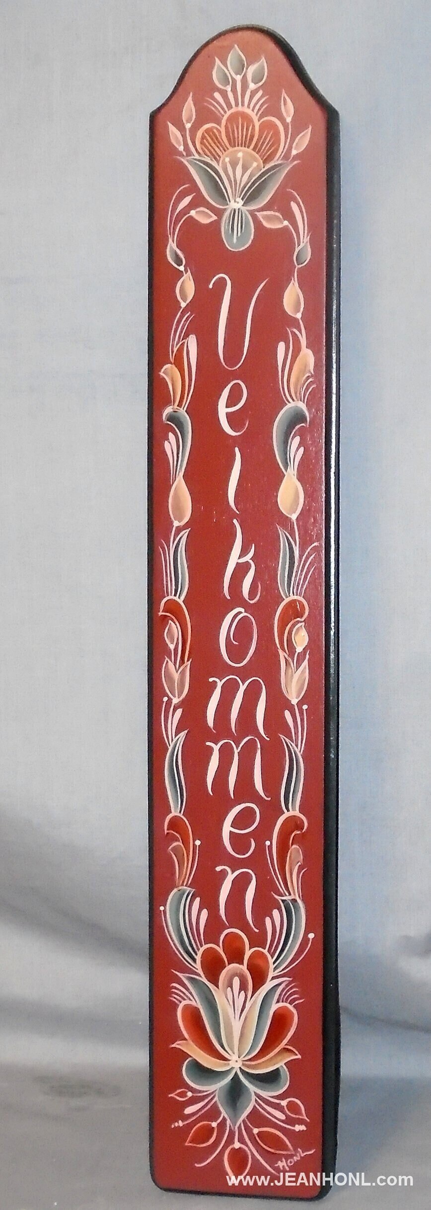 Norwegian Rosemaling Velkommen Welcome Sign - Etsy