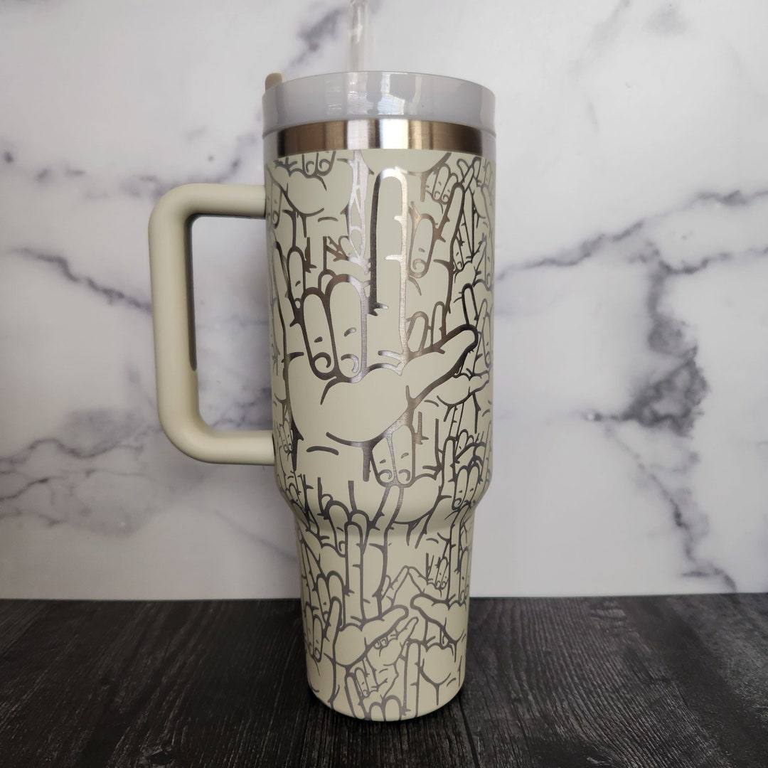 ASL ILY 40 Oz Quencher 2.0 | American Sign Language Wrap| Full Wrap ...