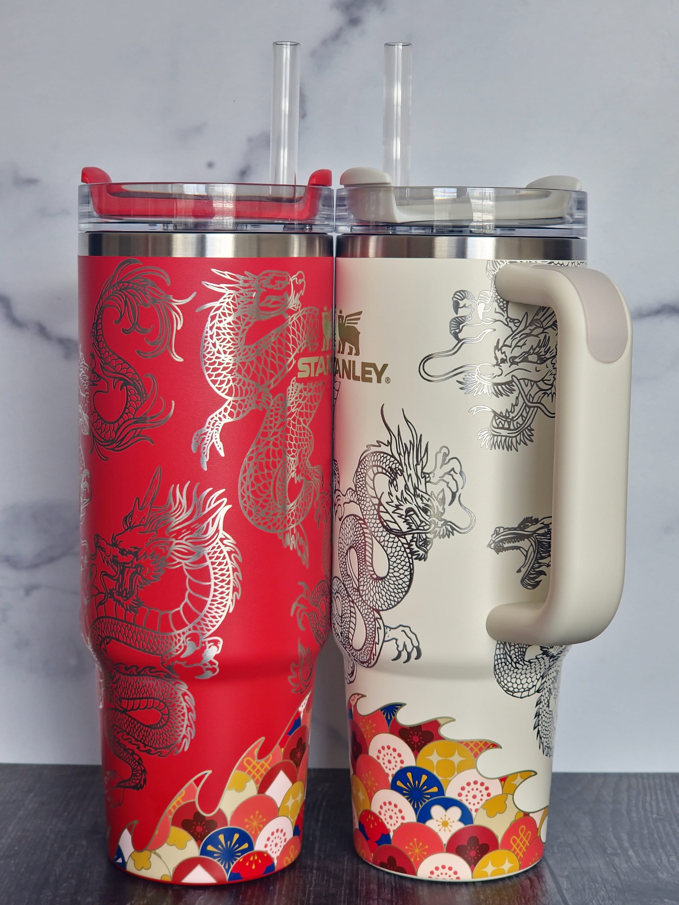 Lunar Year Stanley Tumbler Dragon Engraved 30 Oz, 2024 Chinese New Year ...