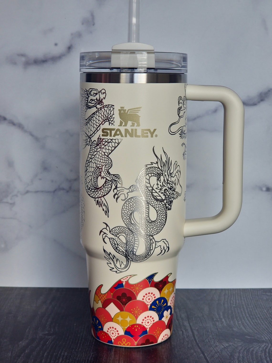 Lunar Year Stanley Tumbler Dragon Engraved 30 Oz, 2024 Chinese New Year ...