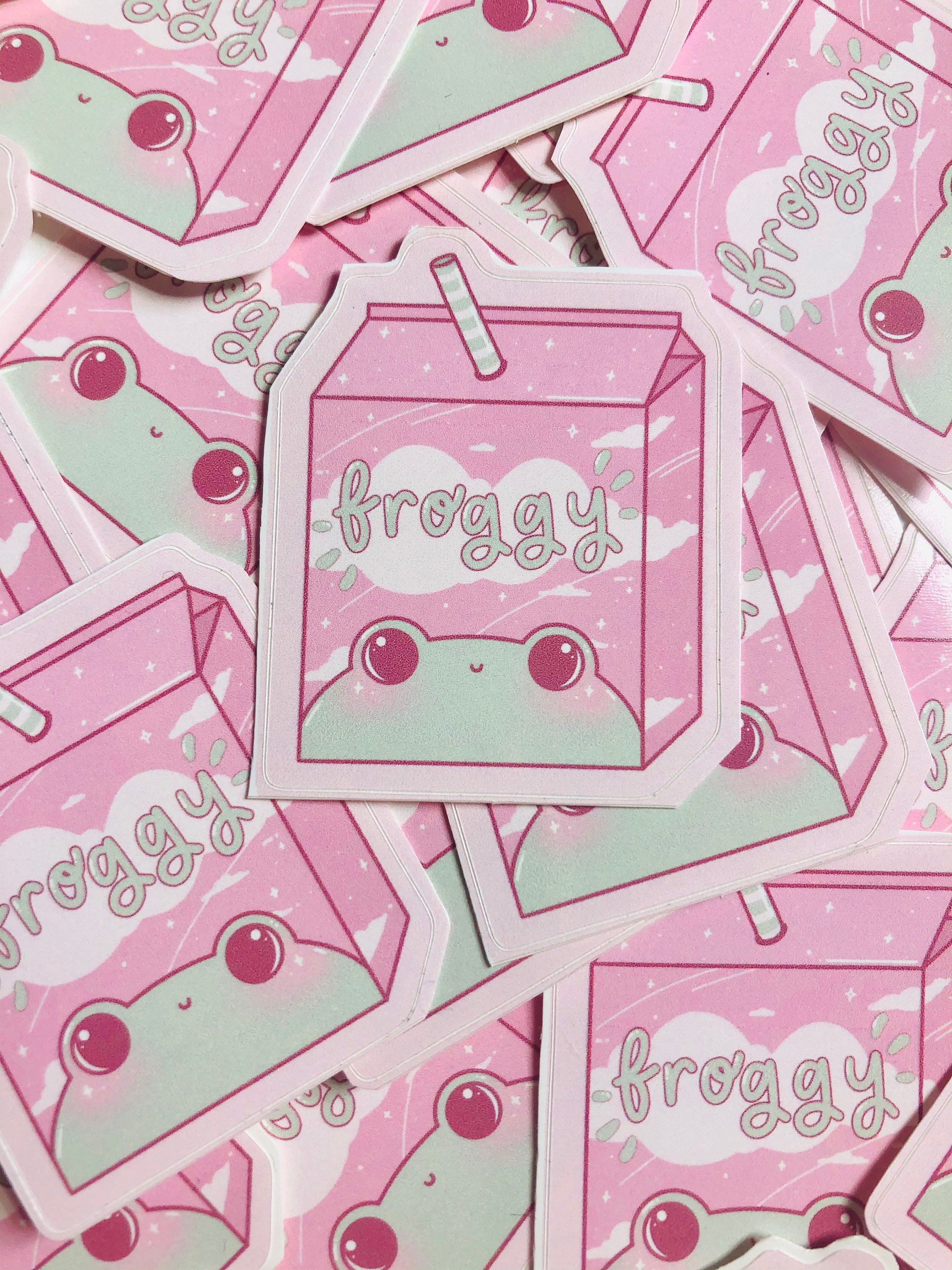 Froggy Milk Carton Sticker Cottagecore Aesthetic Lovecore - Etsy UK