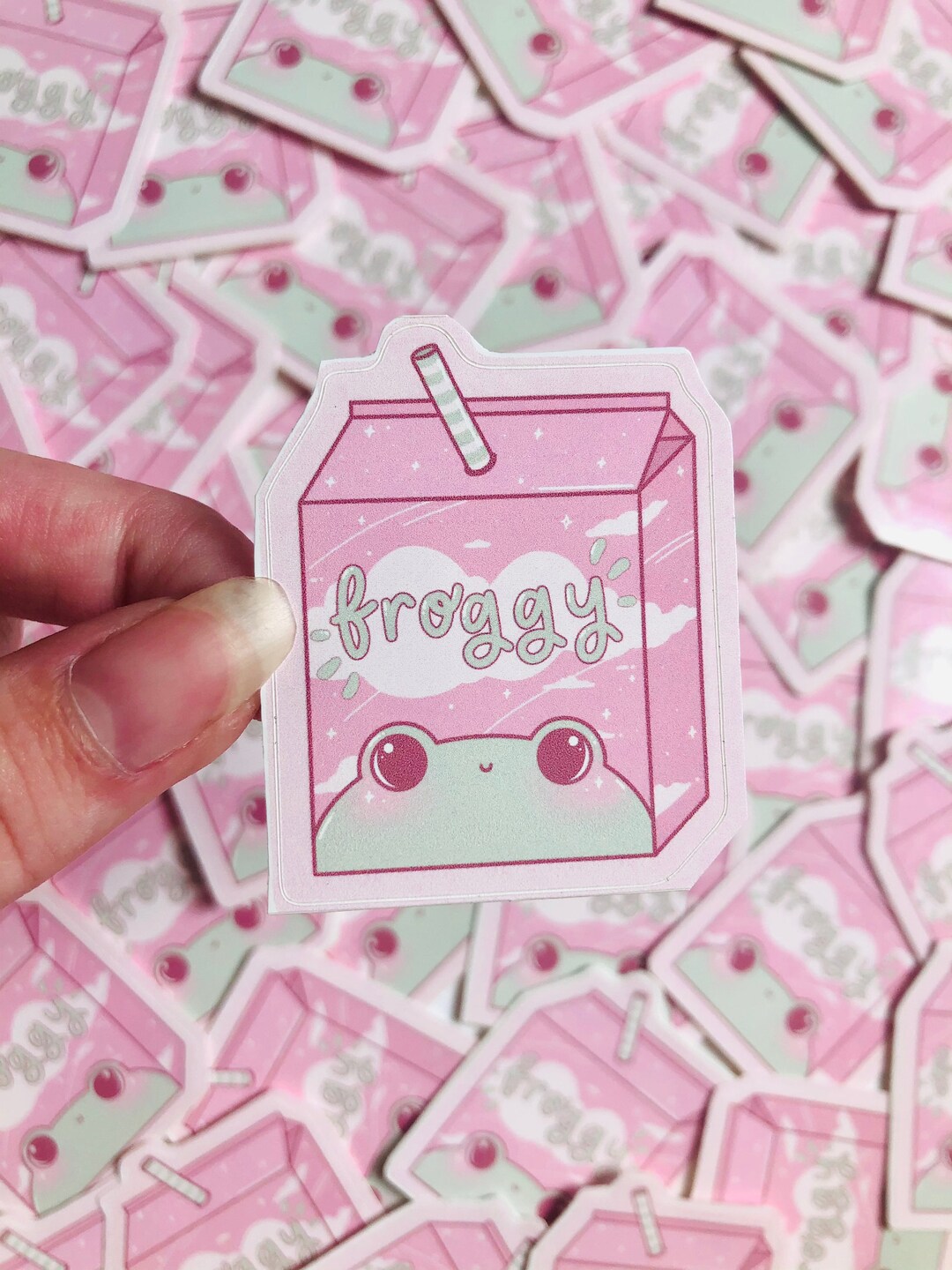 Froggy Milk Carton Sticker Cottagecore Aesthetic Lovecore - Etsy