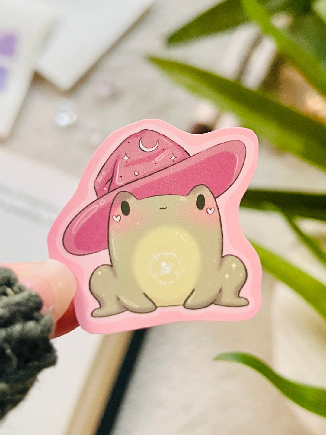 Mini Frog Wizard Sticker Cottagecore Aesthetic, Lovecore, Journaling ...