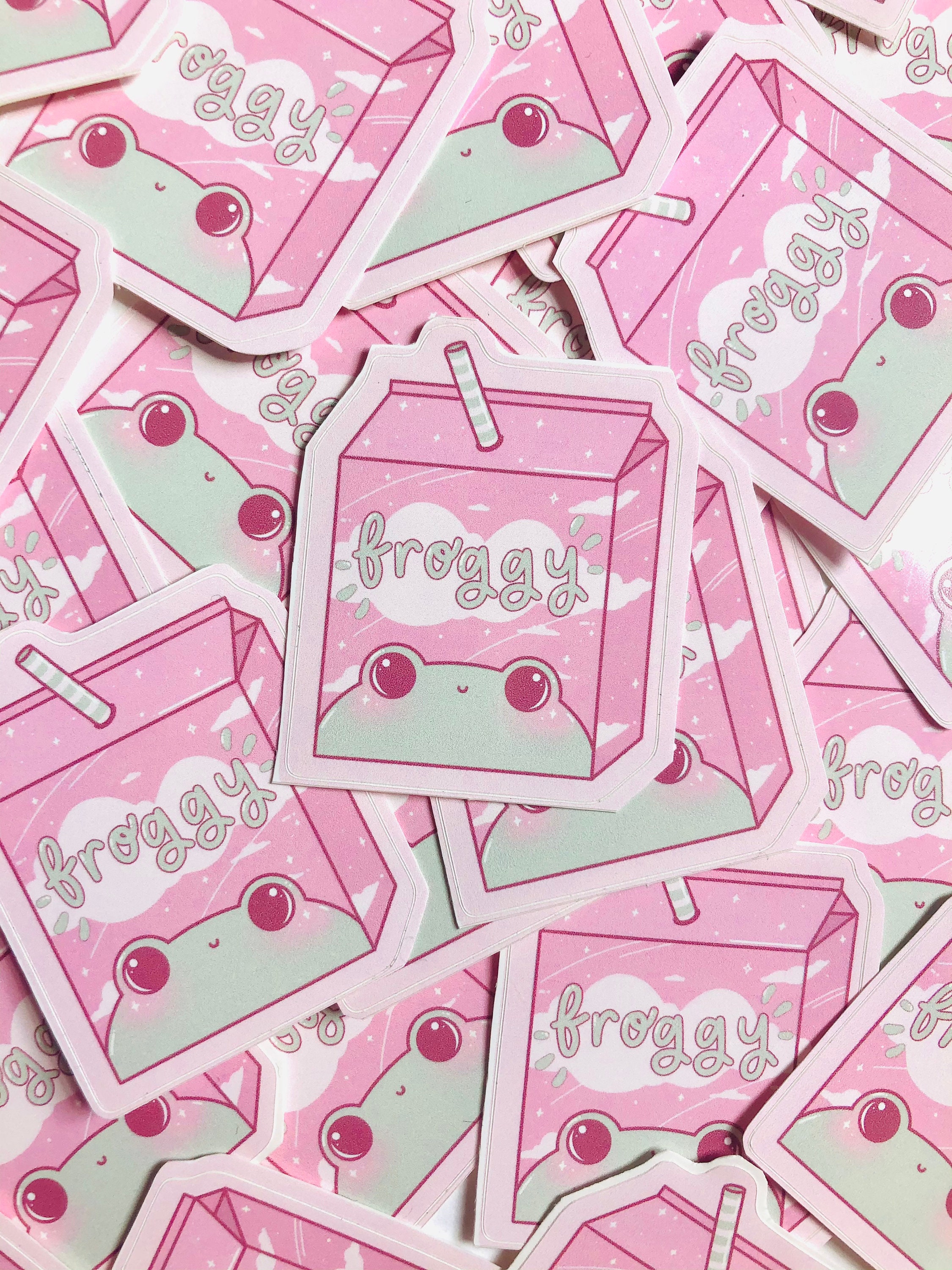 Froggy Milk Carton Sticker Cottagecore Aesthetic Lovecore - Etsy UK