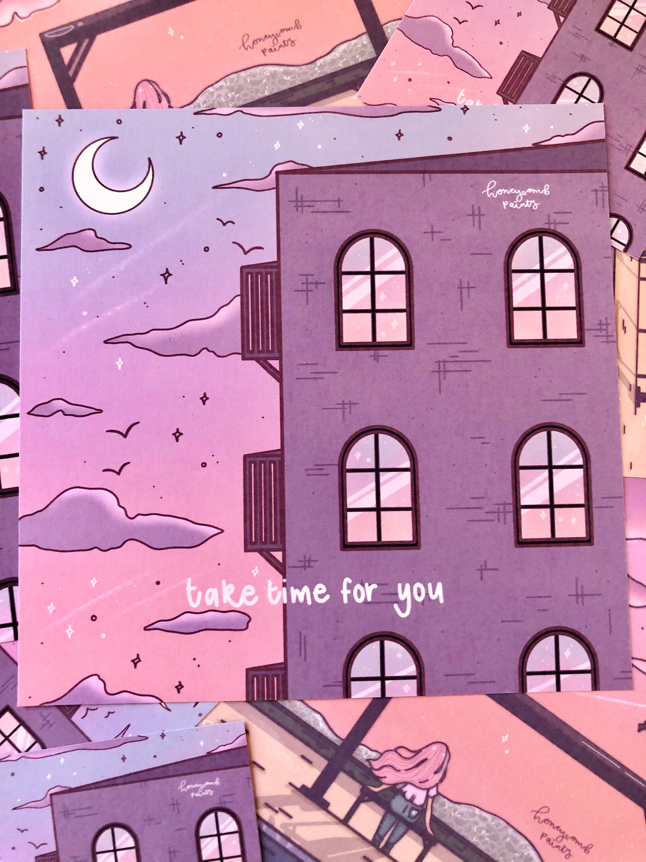 Aesthetic Self Care Scene Art Print Aesthetic Piece | Etsy