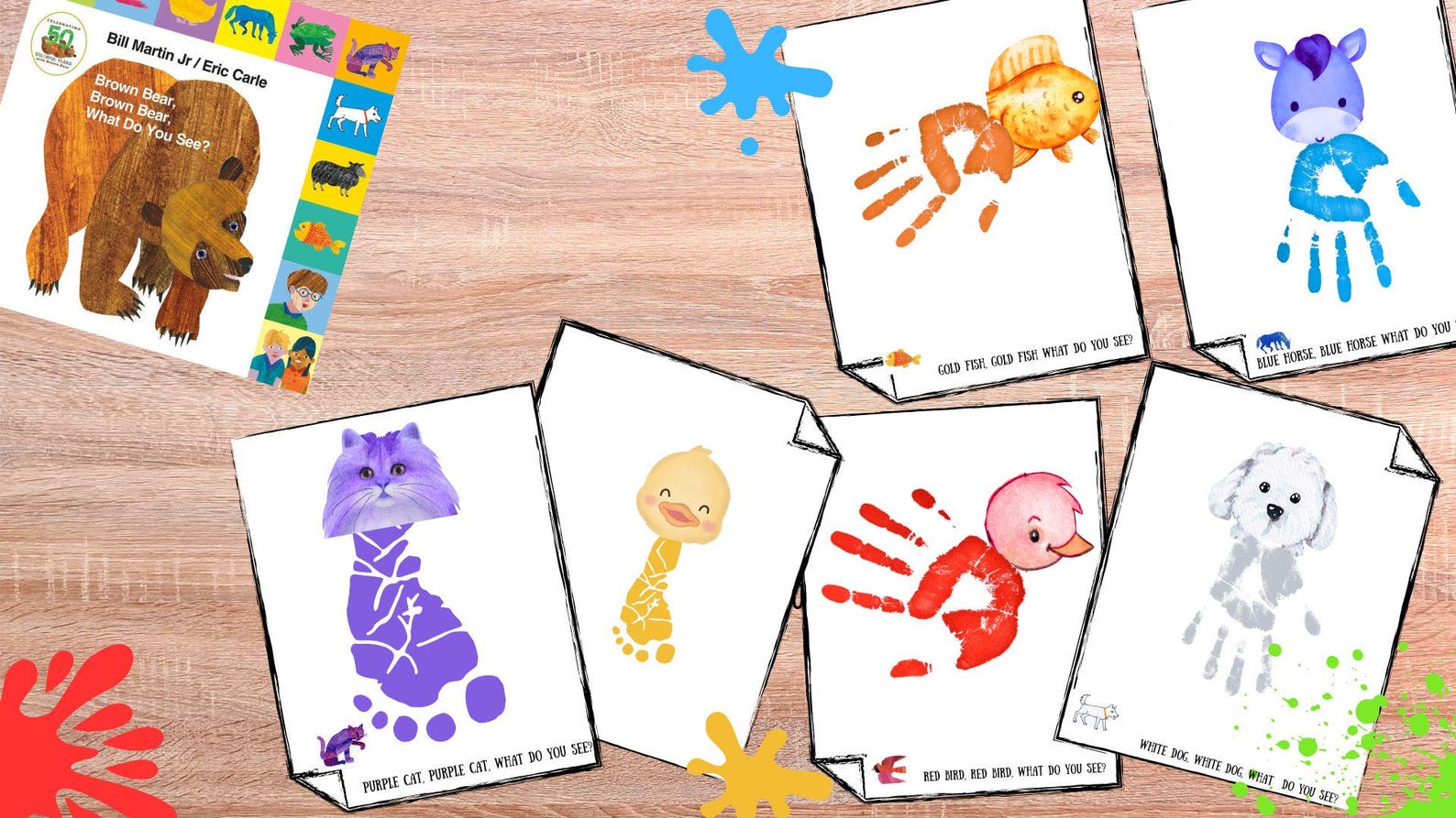 Brown Bear Handprint Craft Art Activity - Etsy