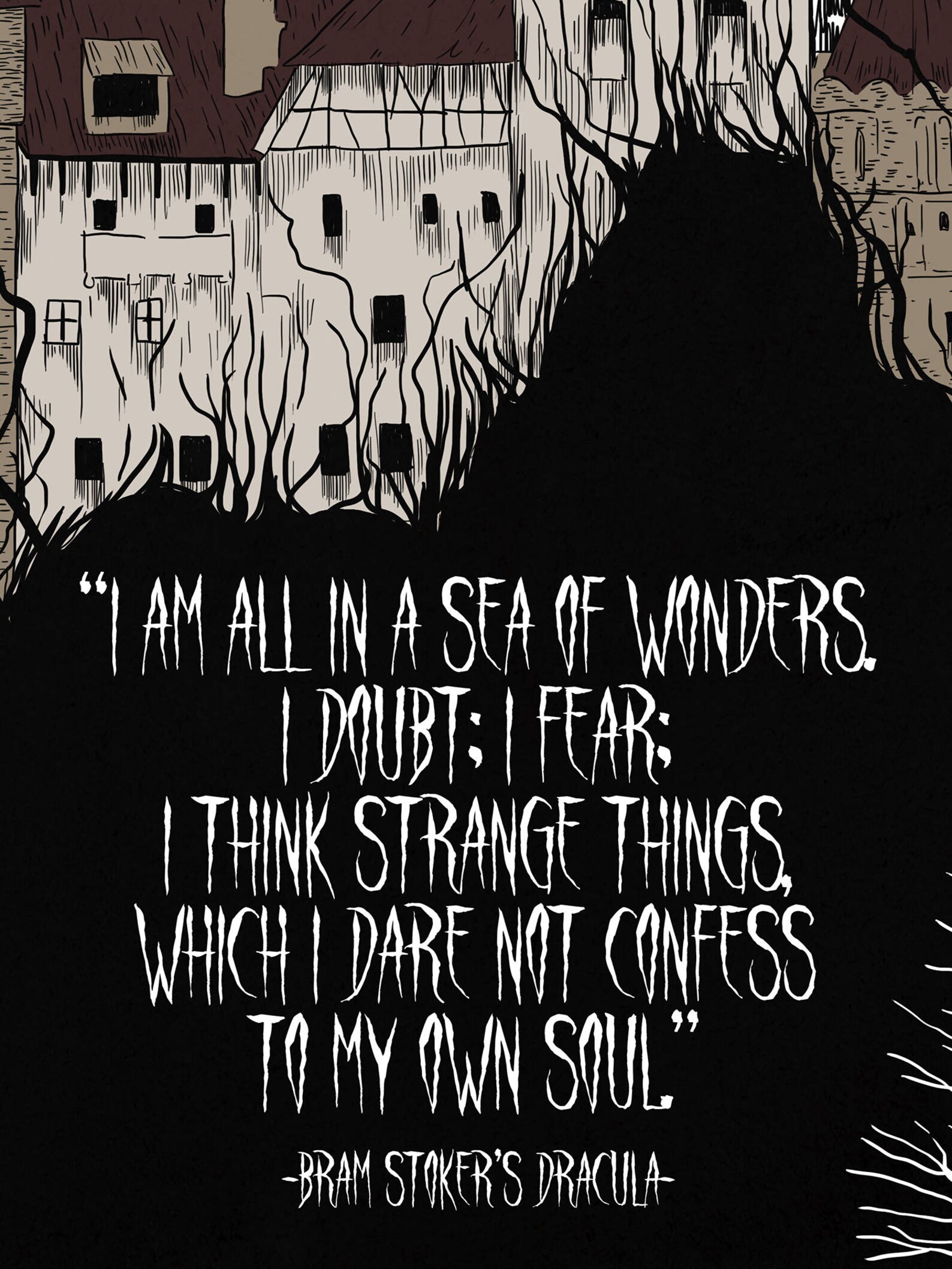 Bram Stoker's Dracula Print Quote Poster Gifts for | Etsy