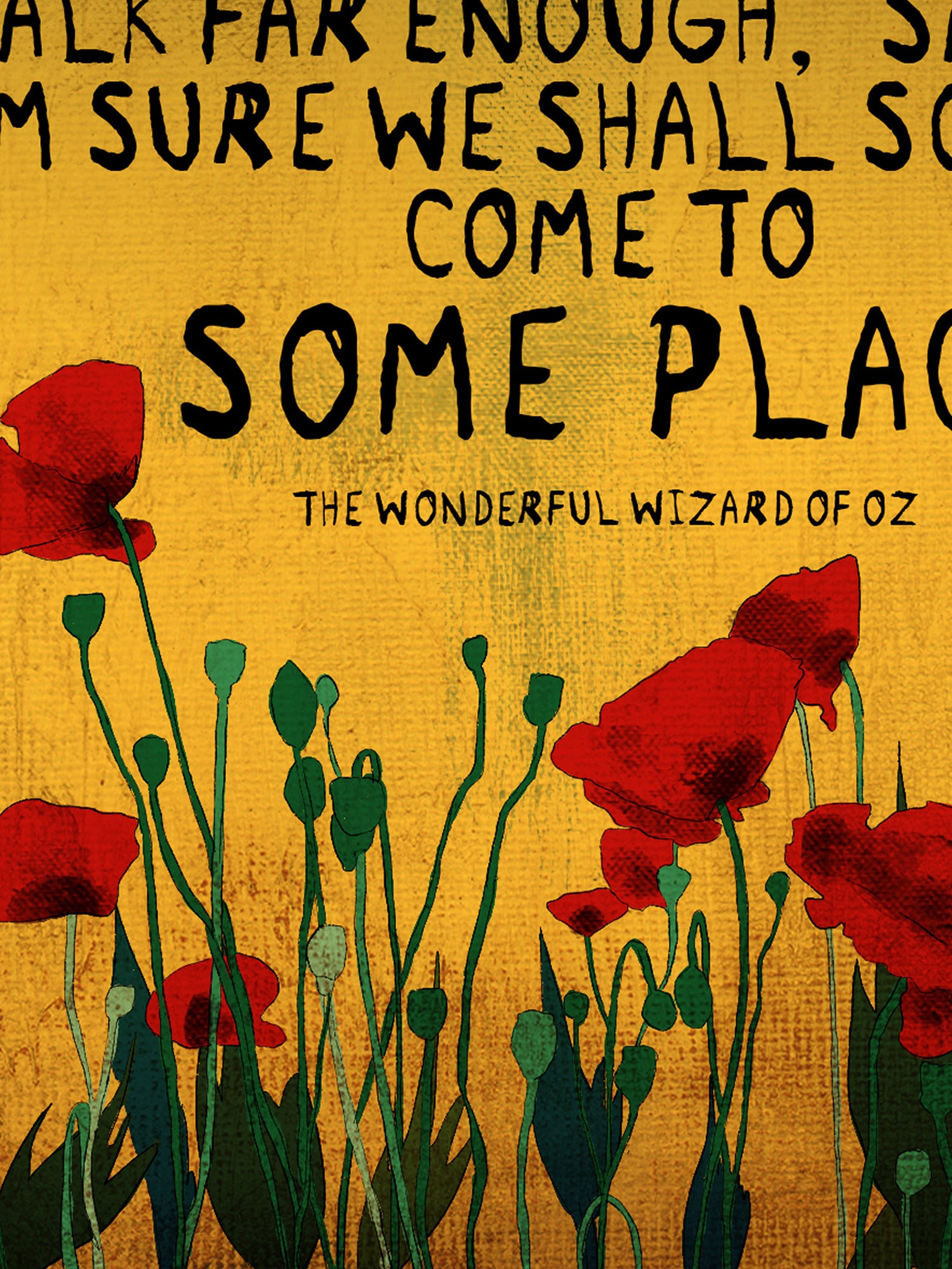 Wizard of Oz Art, Printable Wall Art, L. Frank Baum Quote Poster ...