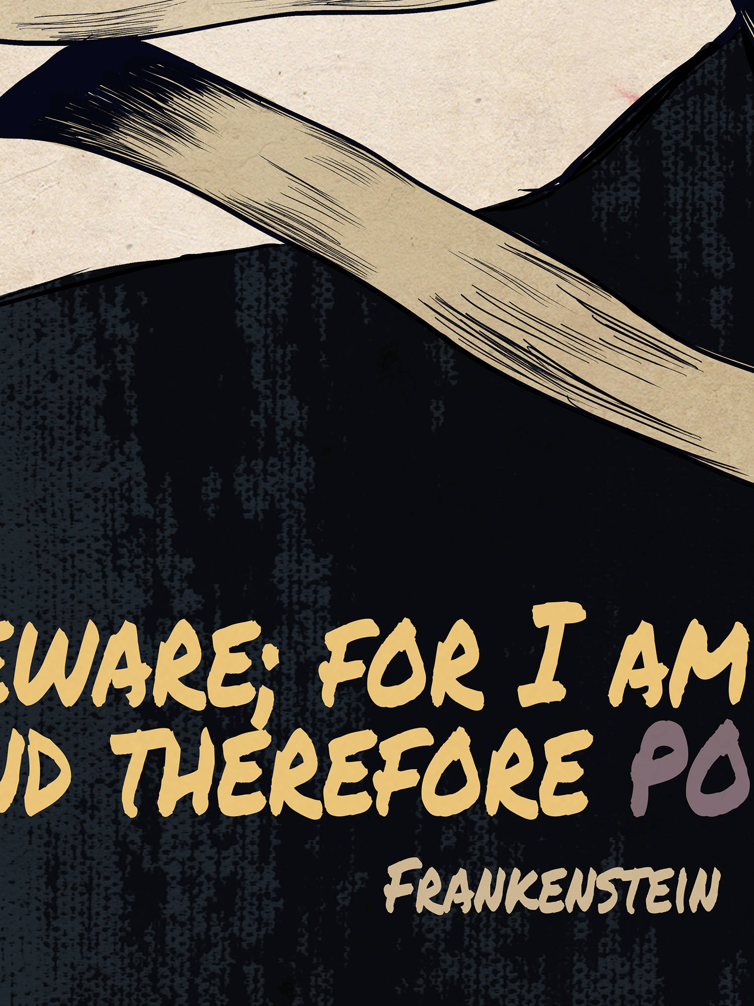 Frankenstein Quote Poster - Mary Shelley Print - Gifts for Book Lovers ...