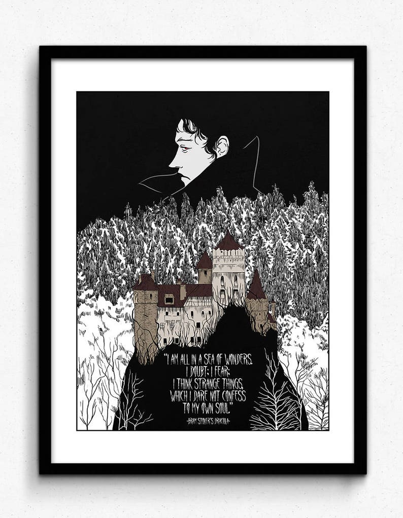Bram Stoker's Dracula Print - Quote Poster - Gifts for Book Lovers ...
