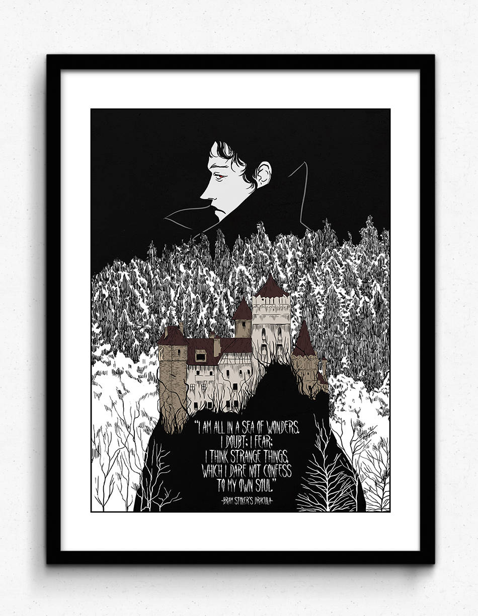 Bram Stoker's Dracula Print - Quote Poster - Gifts for Book Lovers ...