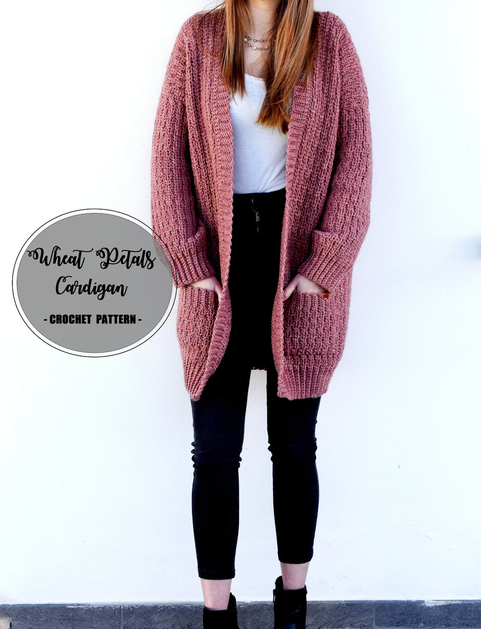 WHEAT PETALS CARDIGAN - Crochet Pattern // Modern Oversized Cardigan ...