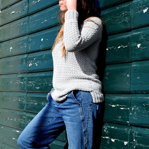 CARA SWEATER - Crochet Pattern // Modern Crochet Sweater / Sweater ...