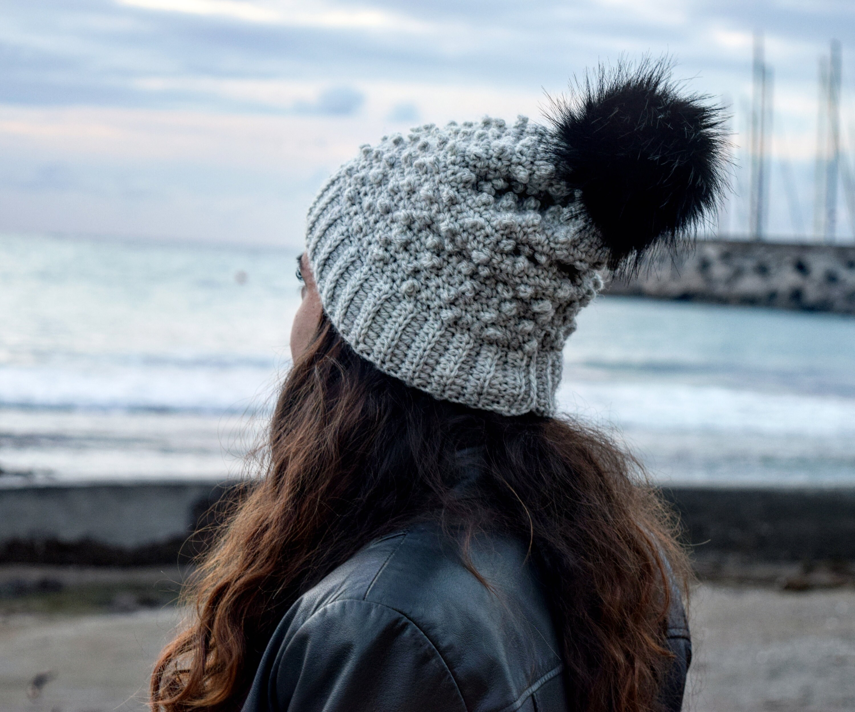 PINE CONE BEANIE - Crochet Pattern // Modern Crochet Hat/ Hat Pattern ...