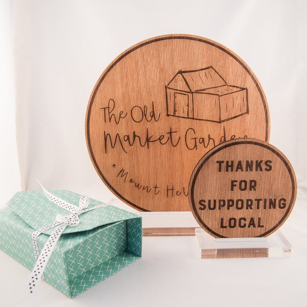 Custom Logo Table Top Sign Business Signage for Market Stall | Etsy ...