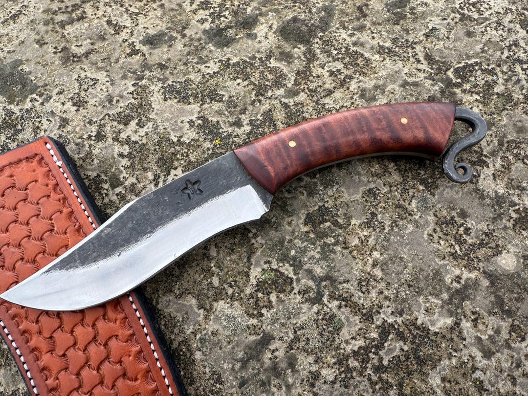 Hand Forged Camp Knife, Hand Forge Bush Craft Knife - Etsy