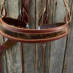 Brazilian Hair Inlay Mule Tack Set, Mule Tack Set, Handmade Brichen Set ...