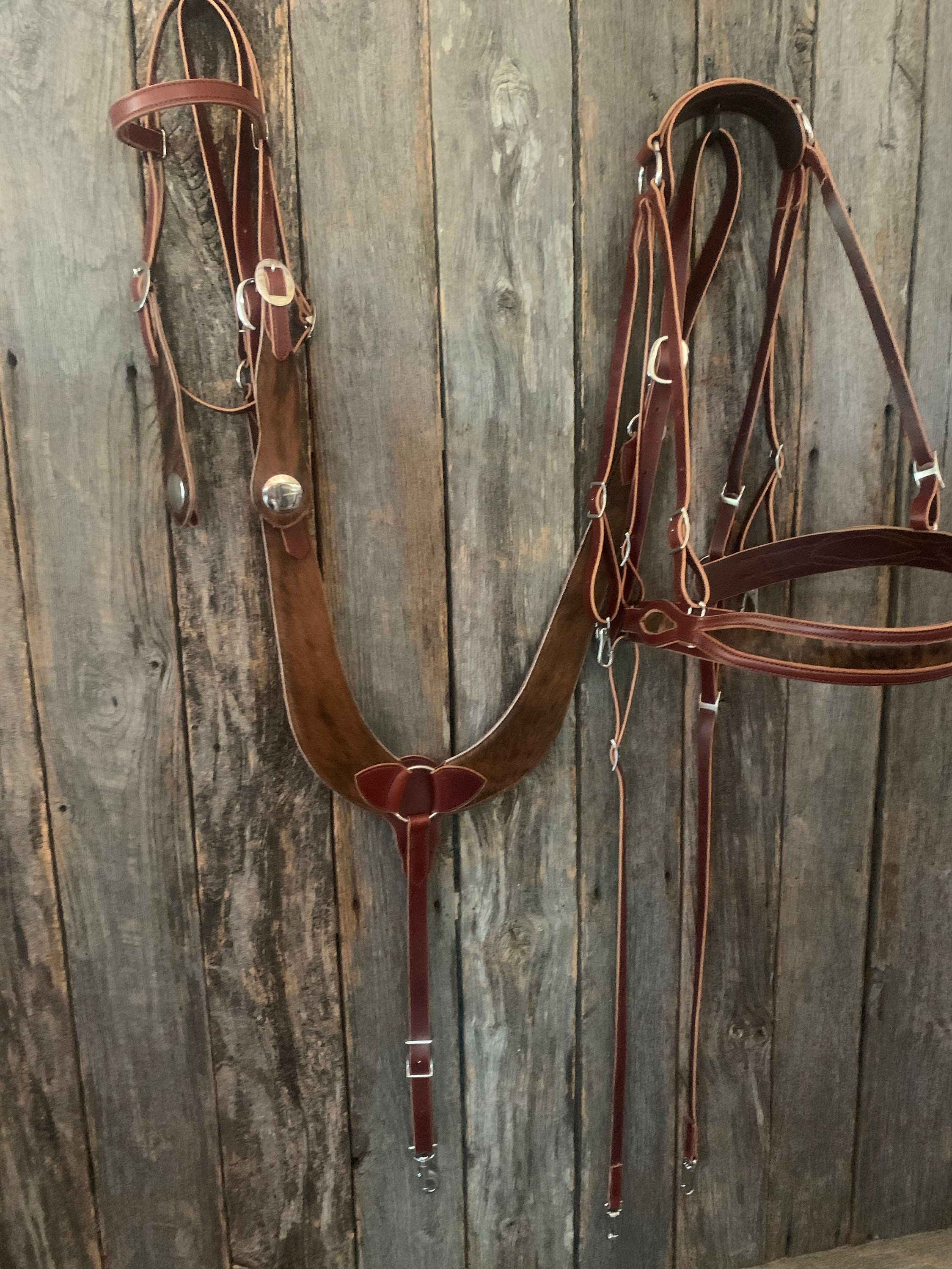 Brazilian Hair Inlay Mule Tack Set Mule Tack Set Handmade | Etsy