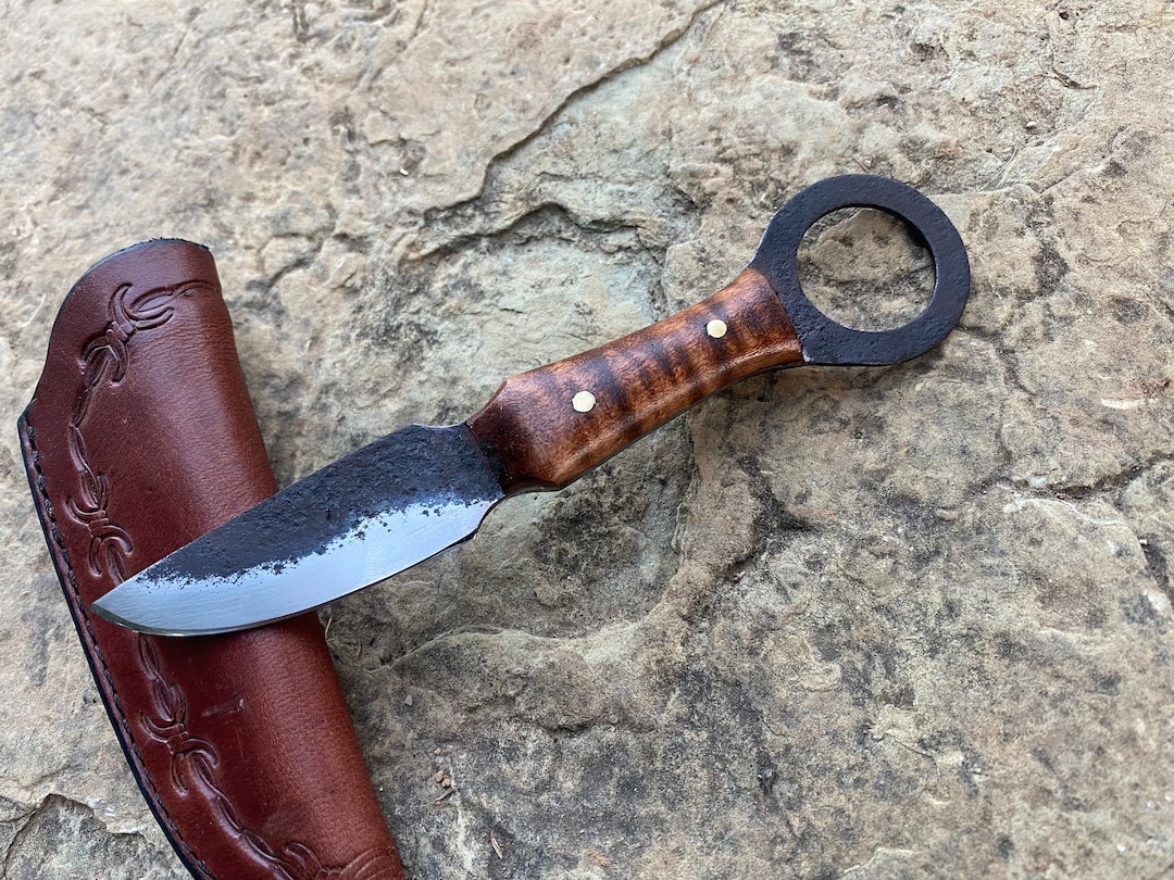 Hand Made Trap Spring Knife, Handmade Knife, High Carbon Knife - Etsy