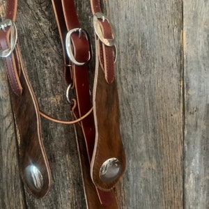 Brazilian Hair Inlay Mule Tack Set, Mule Tack Set, Handmade Brichen Set ...