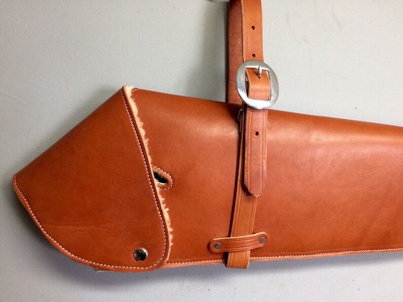 Handmade Leather Rifle Scabbard, ATV Side by Side Saddle Mount - Etsy