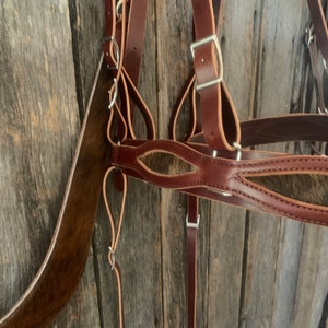 Brazilian Hair Inlay Mule Tack Set, Mule Tack Set, Handmade Brichen Set ...