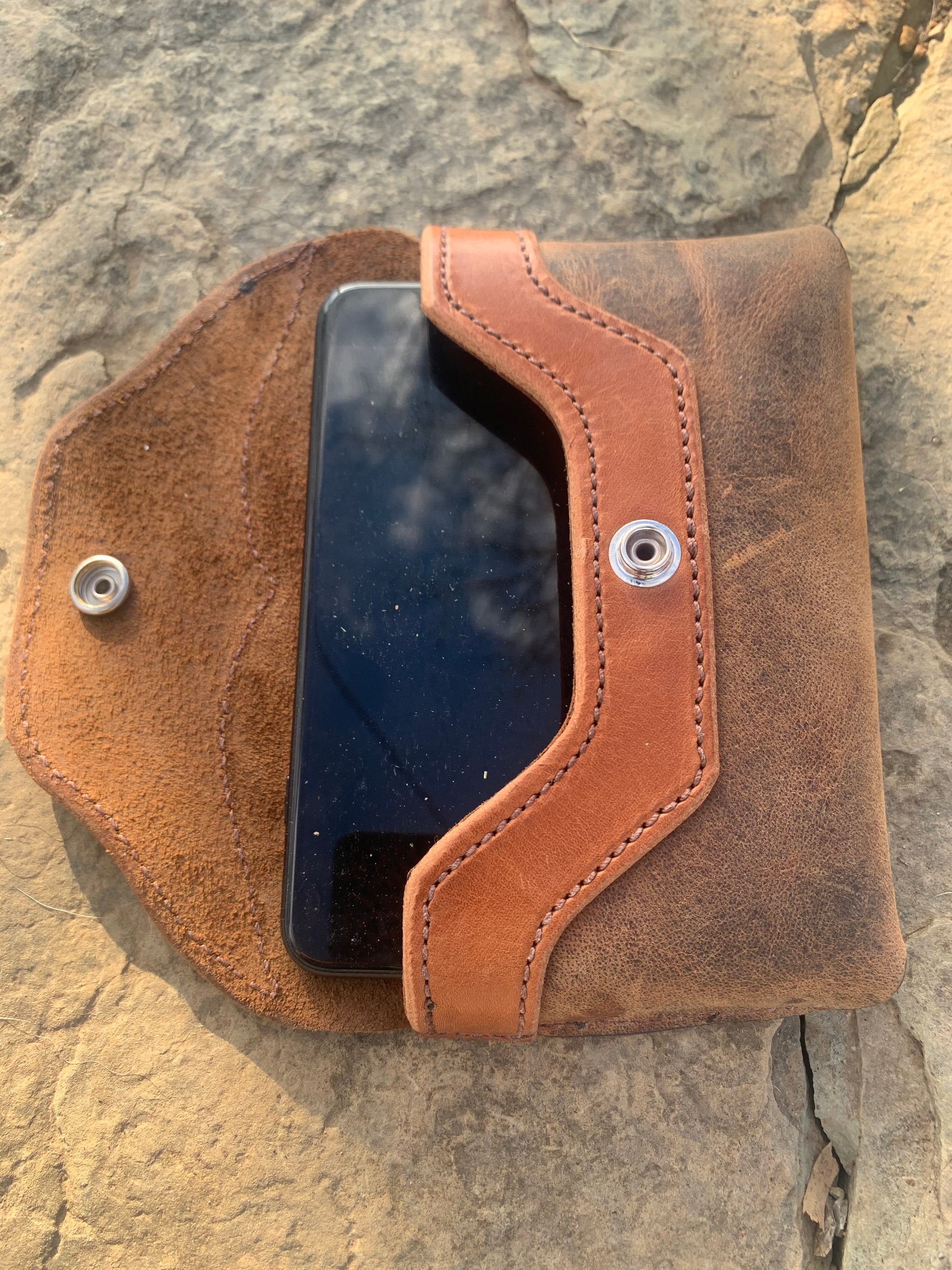 Horizontal Leather Cell Phone Case Cell Phone Case Leather Etsy