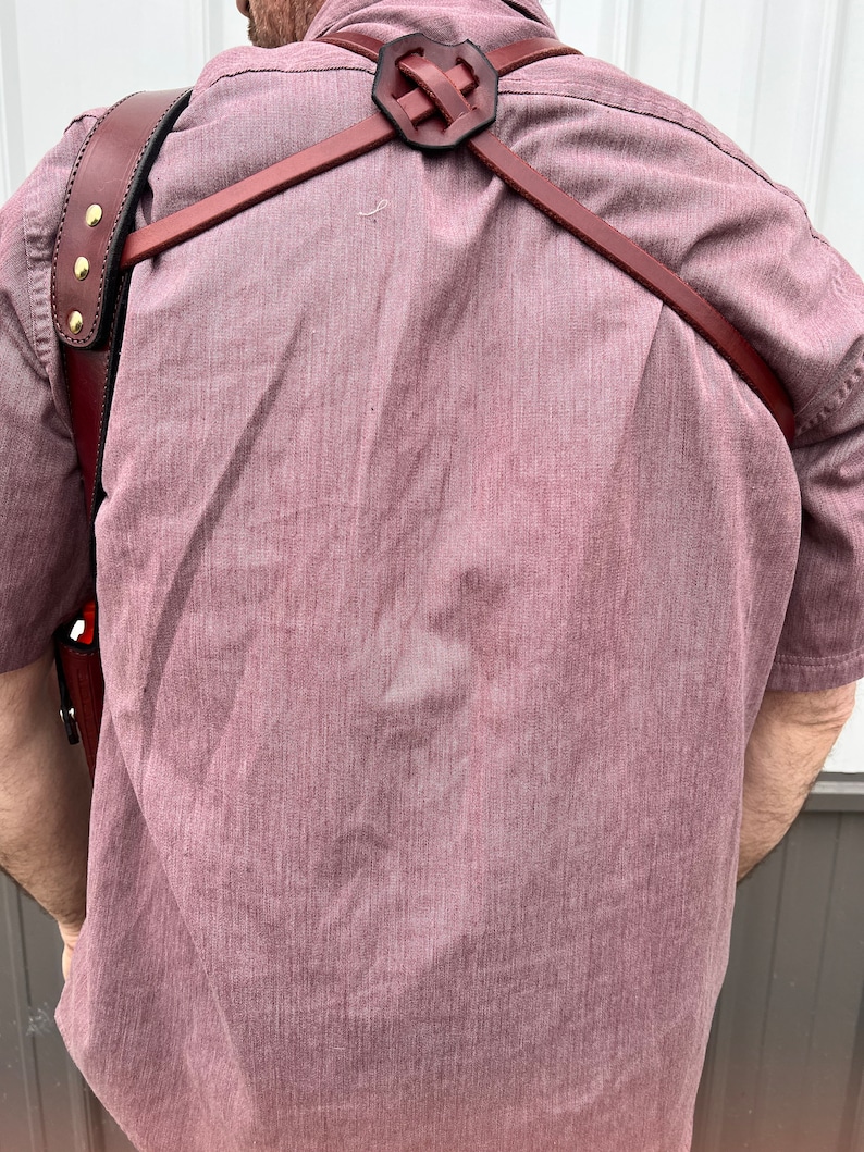 Handmade Leather Shoulder Holster, Crossdraw Shoulder Rig - Etsy