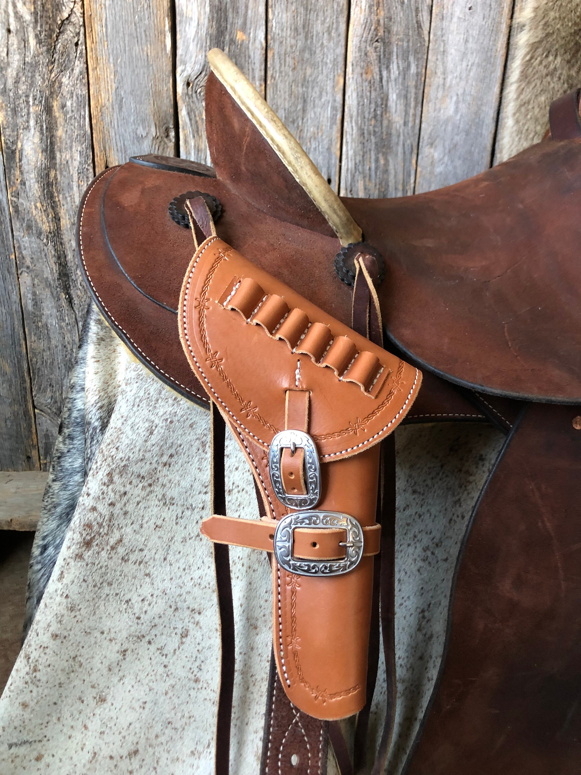 Henry Rifle Saddle Scabbard