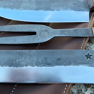 Hand Forged File BBQ Set Hand Forged Grilling Set Grilling - Etsy