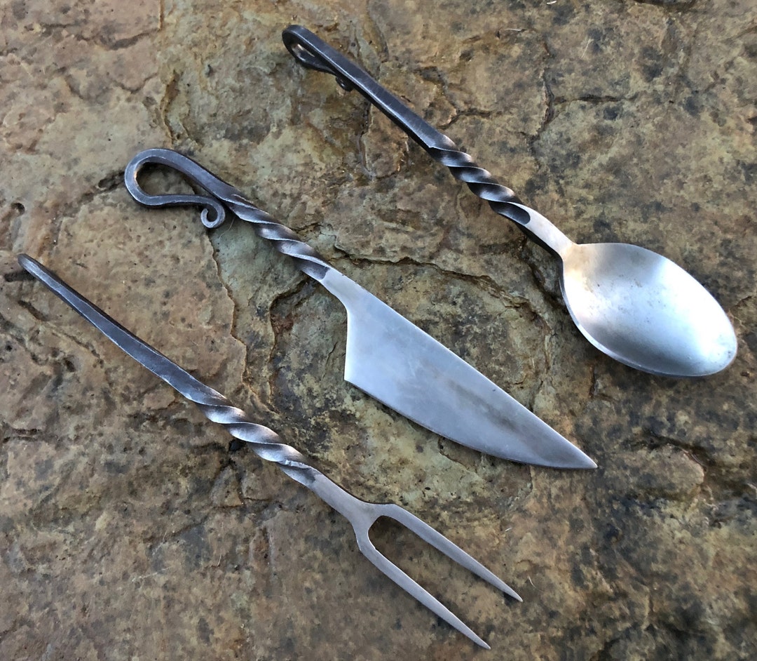 Camping Utensils, Hand Forged Utensils, Hand Forged Fork, Hand Forged ...