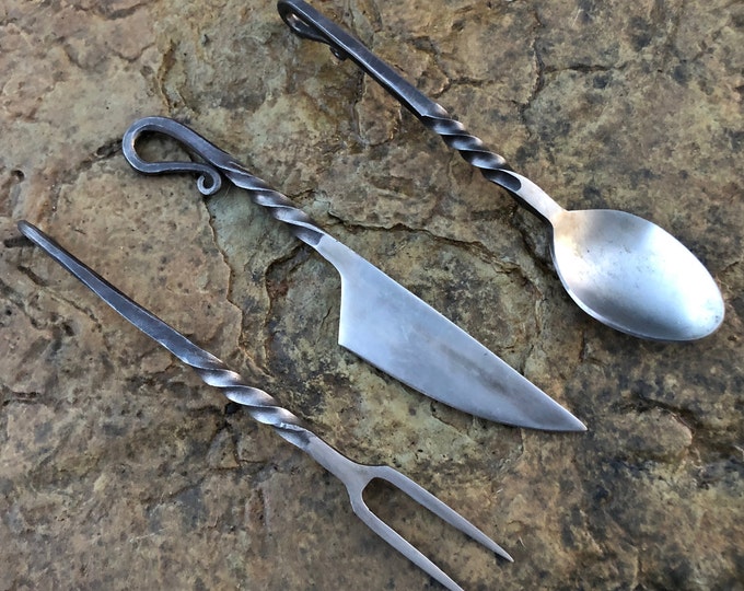 Camping Utensils, Hand Forged Utensils, Hand Forged Fork, Hand Forged ...