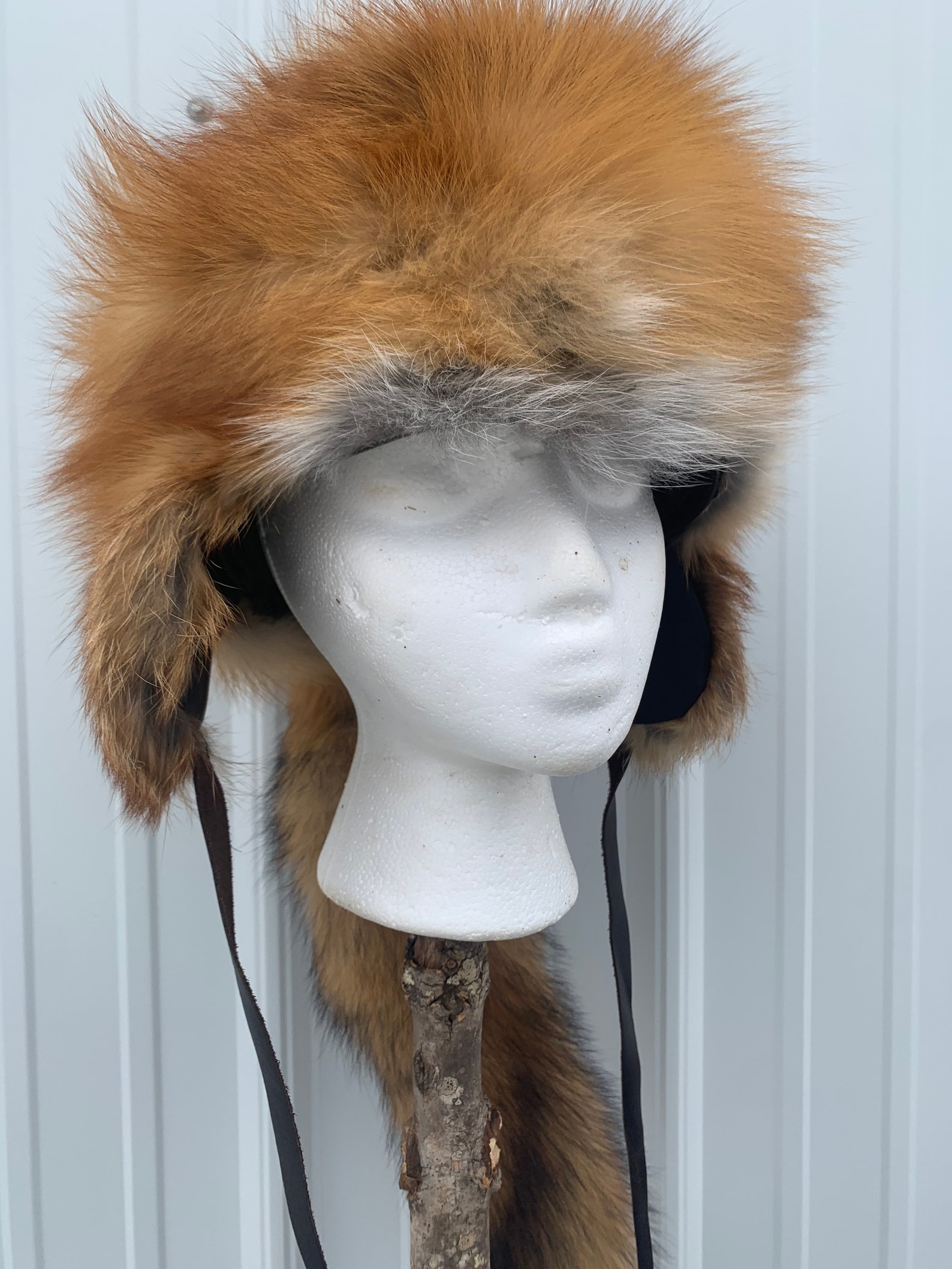 Authentic Wild Fox Trapper Hat Fox Fur Hat Lined Fur Hat | Etsy