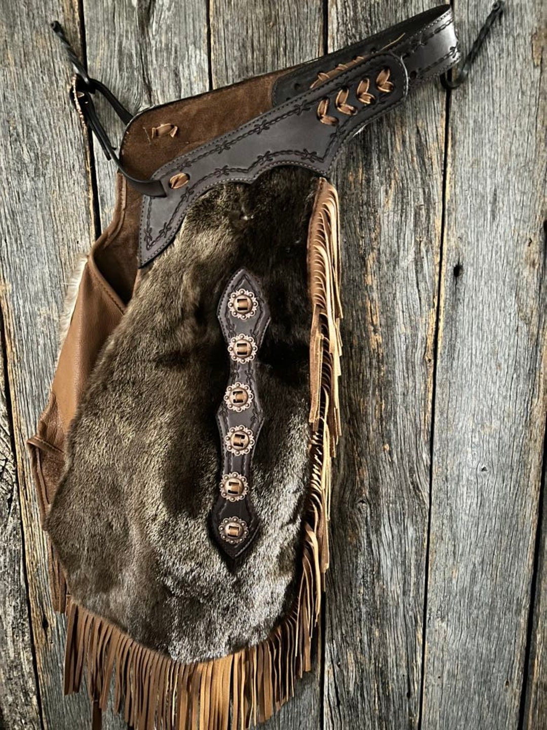 Handmade Otter Chinks, Otter Fur Chinks, Handmade Chinks - Etsy