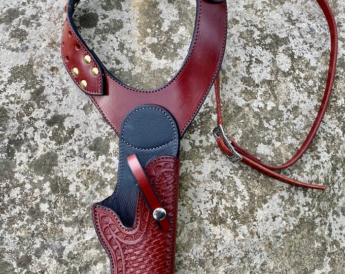 Handmade Leather Shoulder Holster, Crossdraw Shoulder Rig - Etsy