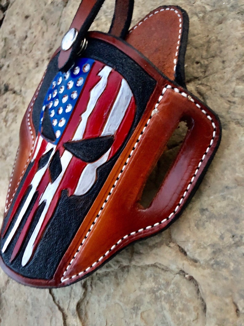 Pancake Style Holster 1911 Holster Patriotic Punisher 9mm - Etsy