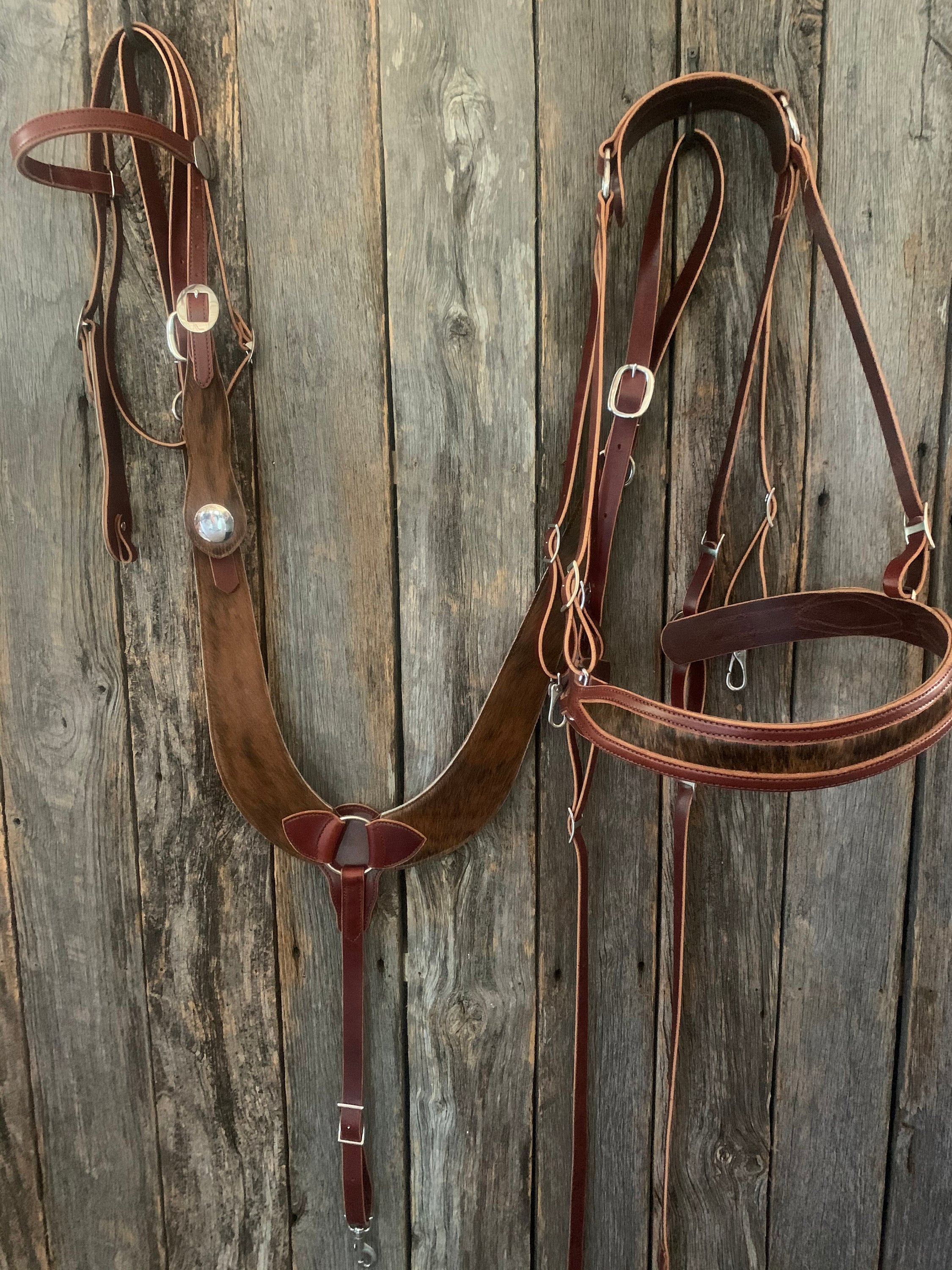 Brazilian Hair Inlay Mule Tack Set Mule Tack Set Handmade | Etsy