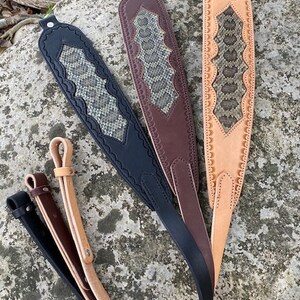 Handmade Leather Sling, Hunting Sling, Rattlesnake Inlay - Etsy
