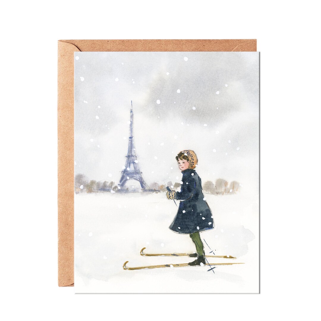 Christmas in Paris | Noël à Paris | Eiffel Tower Card | French ...