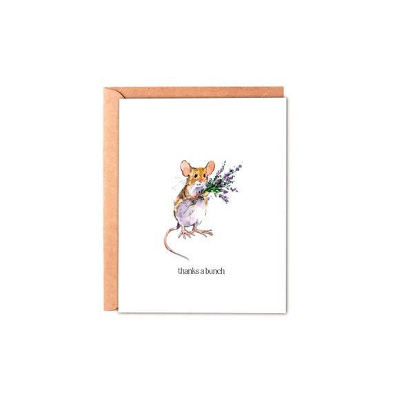 Carte De Remerciement Mignonne