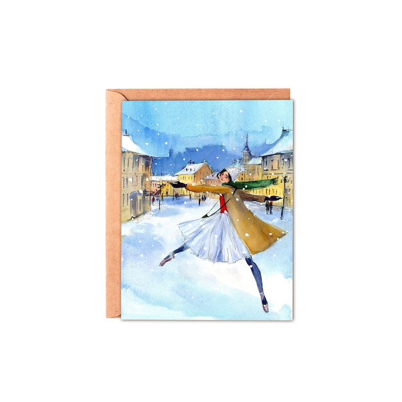 Nutcracker Ballet Ballerina Christmas Card | Xmas Nutcracker Greeting ...