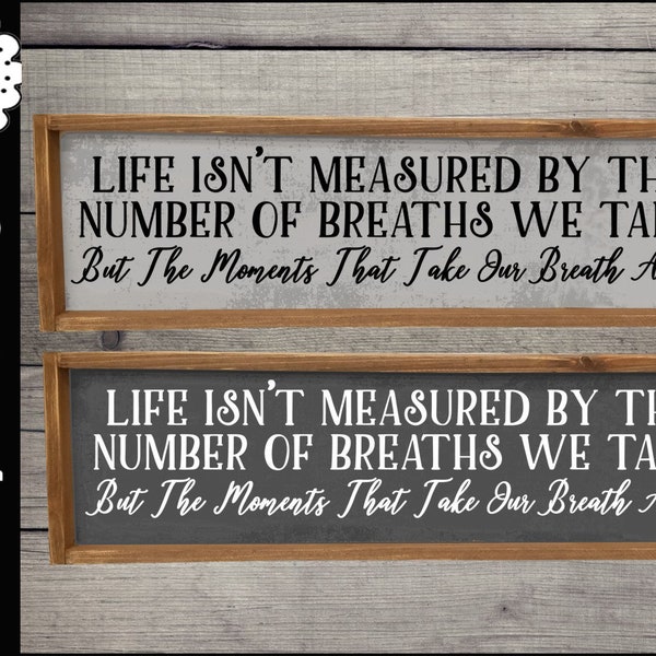 Life is Not Measured - Etsy