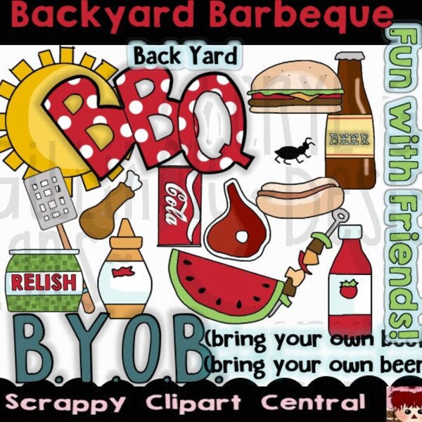 Barbeque Clipart - Etsy