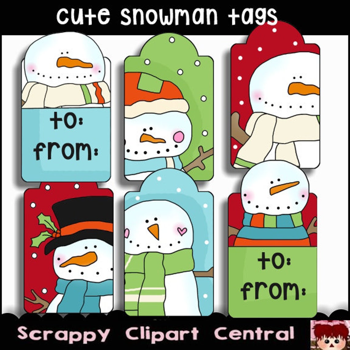 Cute Snowman Printable Tag Snowman Printabletags Christmas Party ...