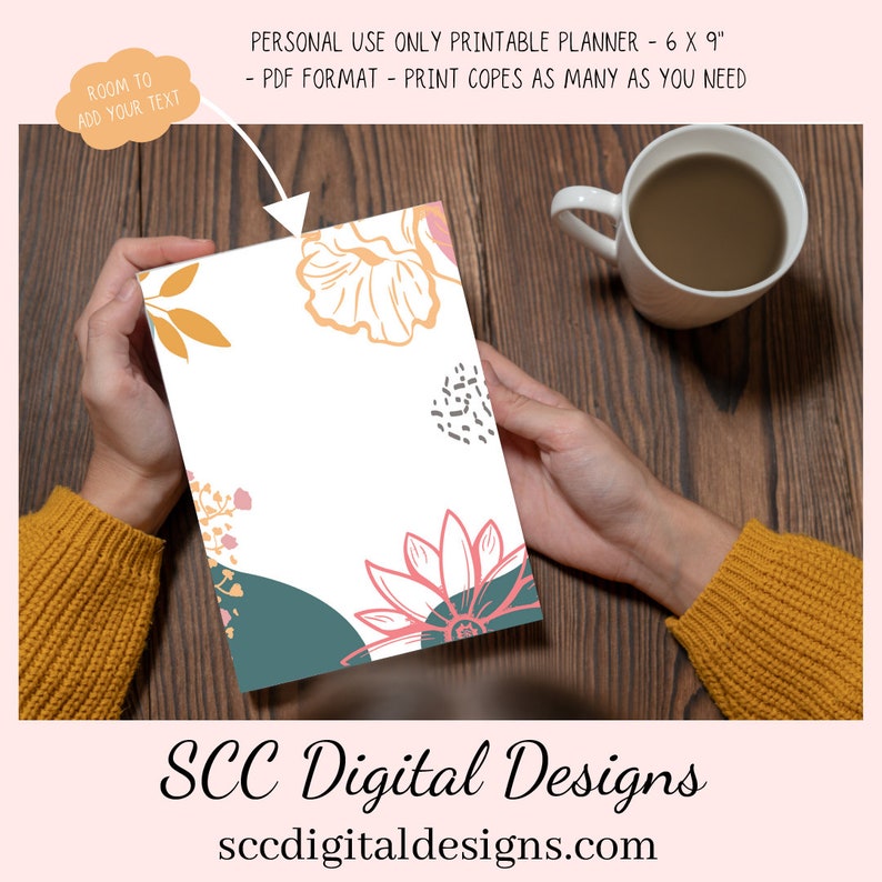 Boho Modern Printable Calendar Daily Weekly Monthly Schedule - Etsy