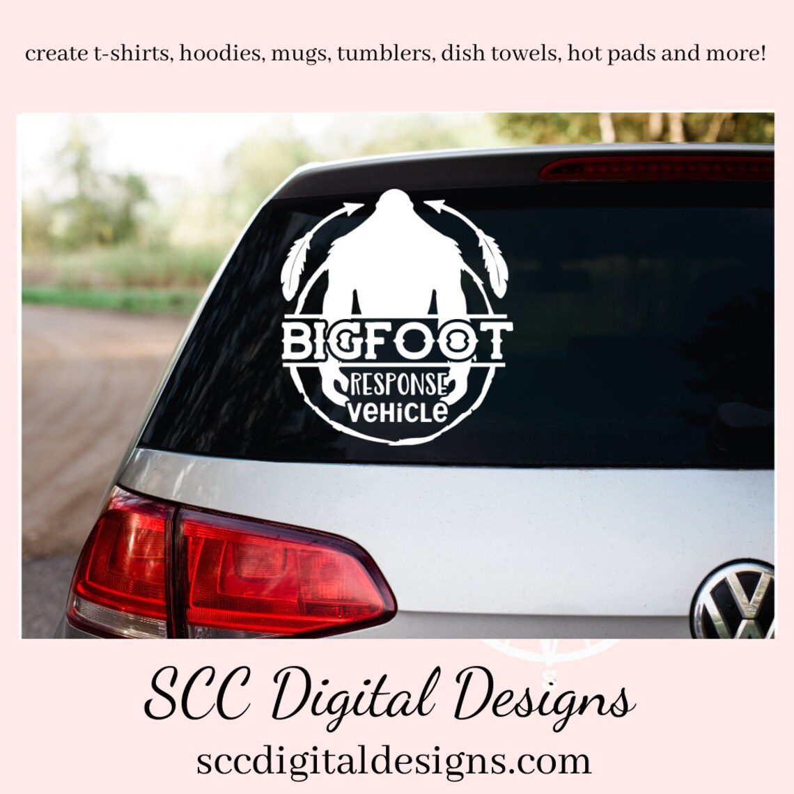 Bigfoot Response Vehicle SVG Sasquatch Decal Man Cave Sign - Etsy